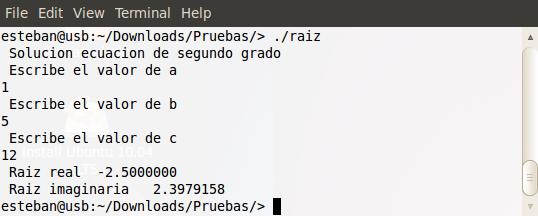 Lenguajes de Programación: Programa Fortran