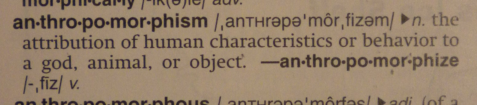 The Books for Walls Project Archive: The Anthropomorphism Challenge