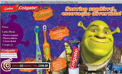 Erros de Marketing: O "sorriso Colgate" no.... Shrek??