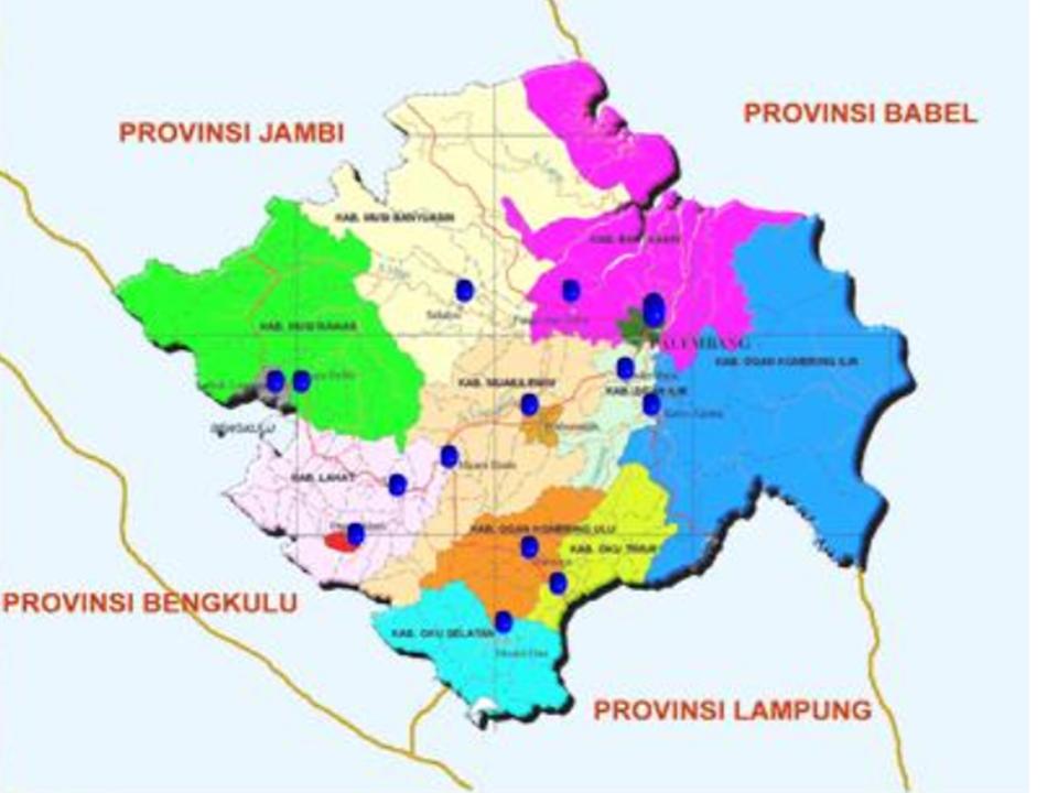 Dasar Dasar Ilmu Tanah: Peta Propinsi Sumsel