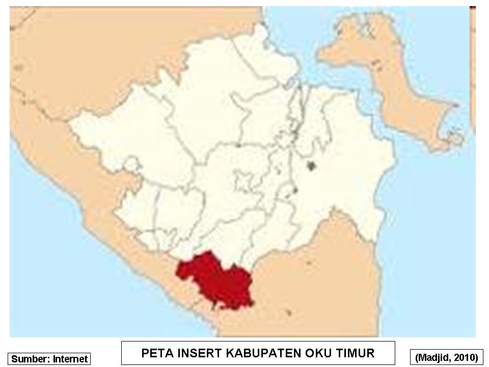 Dasar Dasar Ilmu Tanah: Peta Insert Kabupaten OKU Timur Prop. Sumsel