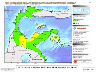 PETA DIGITAL: Peta Indeks Risiko Bencana Kekeringan Provinsi Sulawesi ...