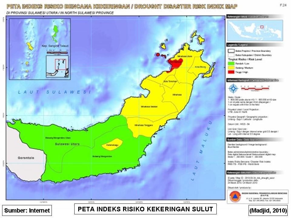 PETA DIGITAL: Peta Indeks Risiko Bencana Kekeringan di Provinsi ...