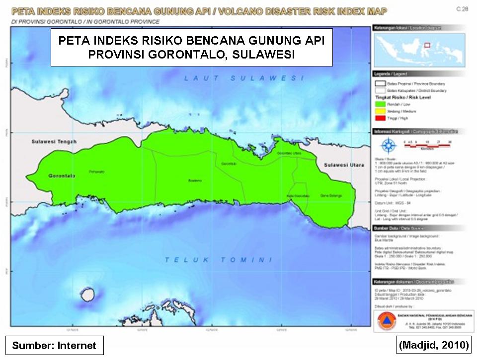 PETA DIGITAL: Peta Indeks Risiko Bencana Gunung Api di Provinsi ...