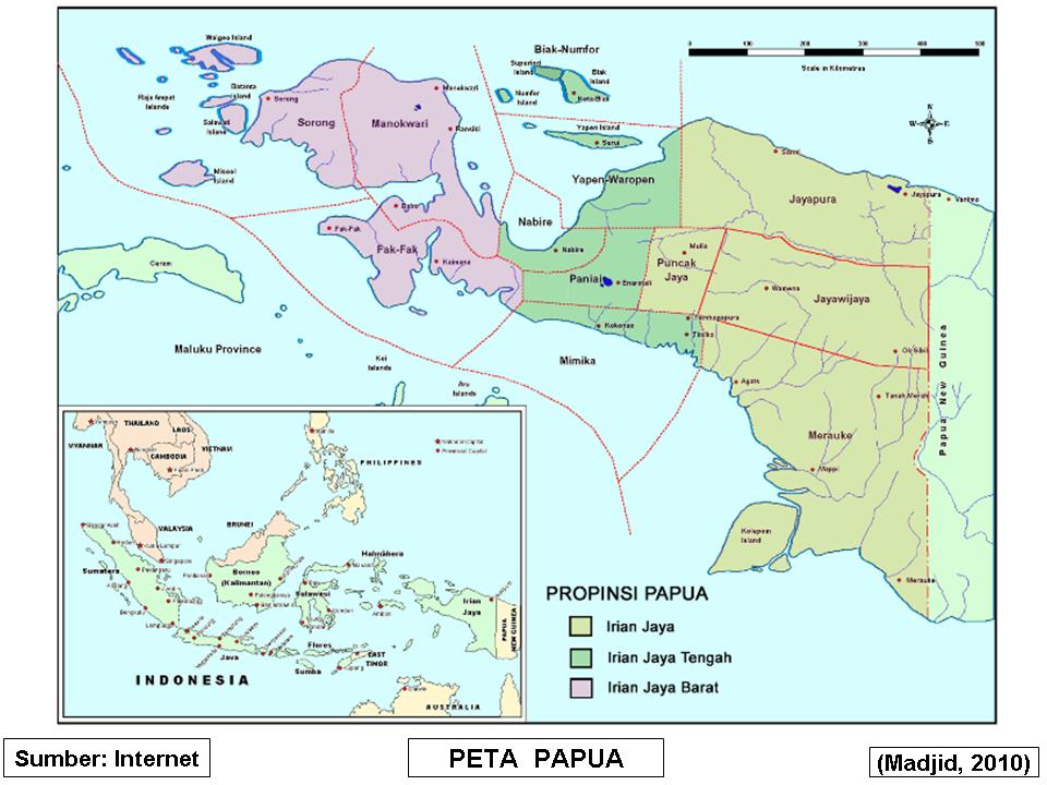 Download Peta Kabupaten Intan Jaya Papua PNG