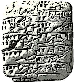 la escritura: escritura cuneiforme