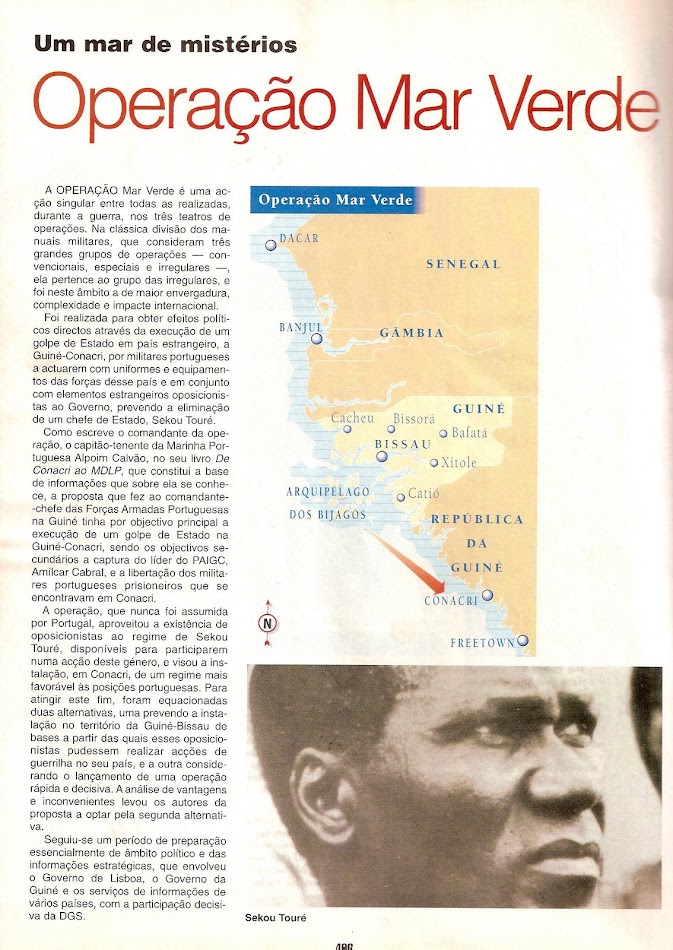 RANGERS & COISASDOMR: M39 - Guiné - Operação Mar verde (Livro Guerra ...