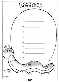 Folhas para ditado - A Arte de Ensinar e Aprender