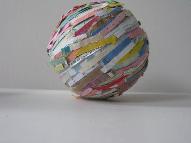 Sew Nancy Paper Scrap Papier mache Balls sew-nancy-paper-scrap-papier-mache-balls
