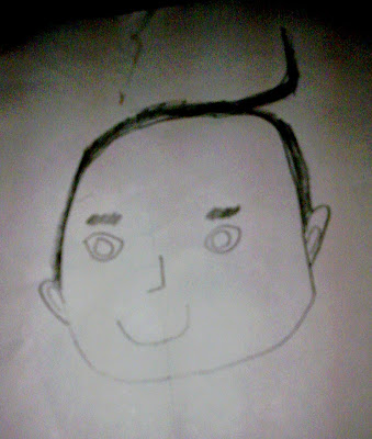 aku yang masih blur: lukisan rambut pacak airil....