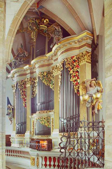 PIPE ORGANS: 1714 Silbermann organ, Dom St. Marien, Freiberg, Saxony ...