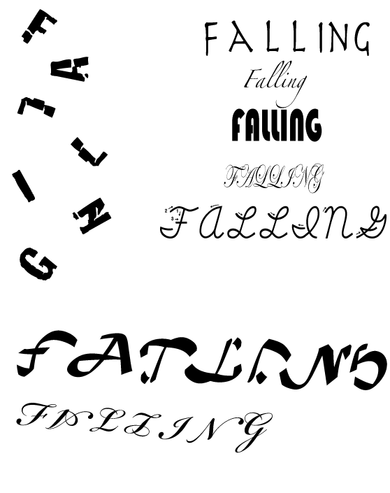 Ninja: Words - Falling, Crazy, Jagged