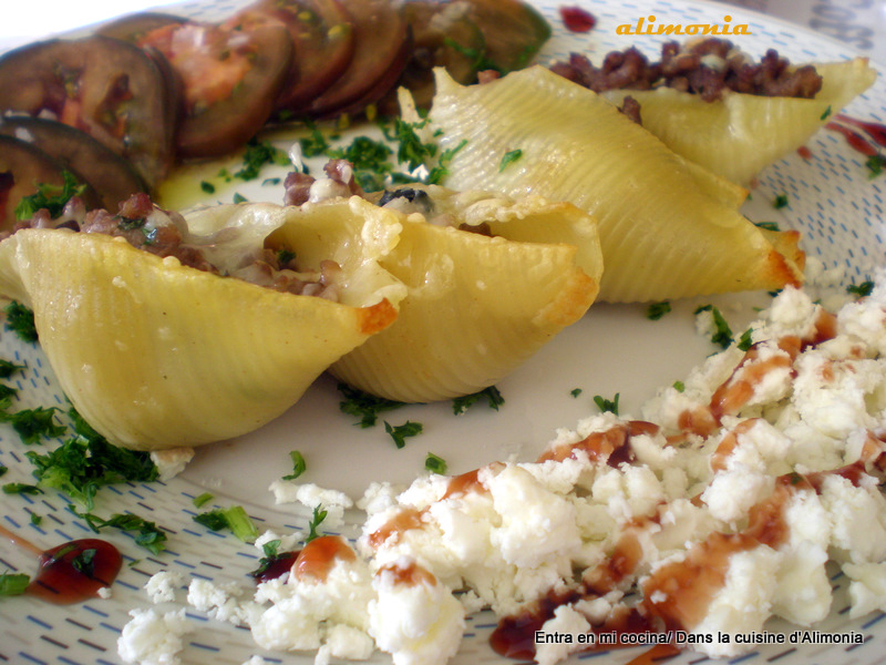 Conchas de pasta rellenas / Coquilles de pâte farcies
