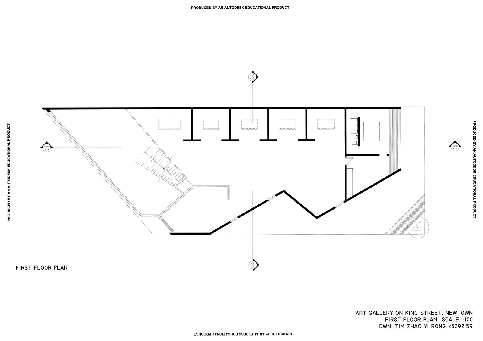 TIM-ZHAO-ARCH1201: PROJECT III: NEWTOWN ART GALLERY - Drawings