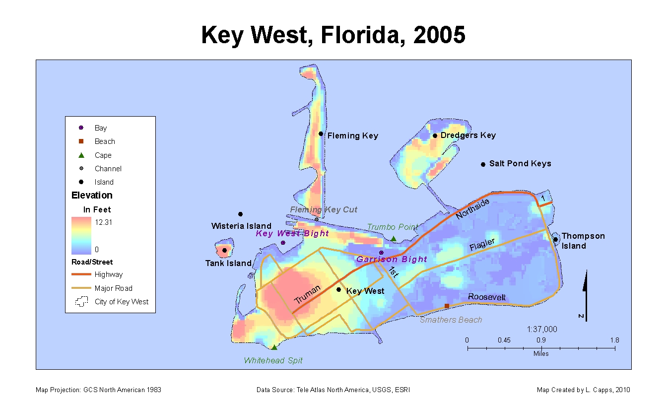 Lisa Capps Intro to GIS '10: Week 3: Hurricanes