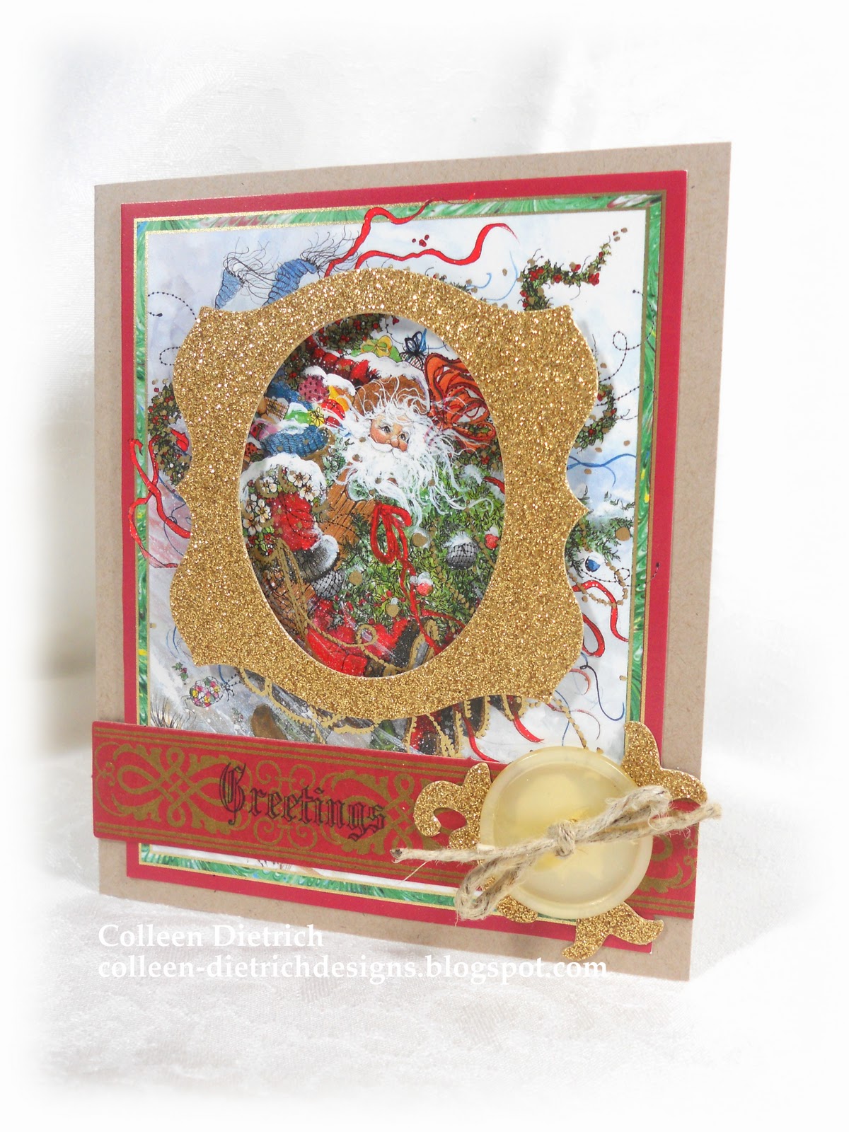Repurposed Christmas Card | Colleen Dietrich Designs