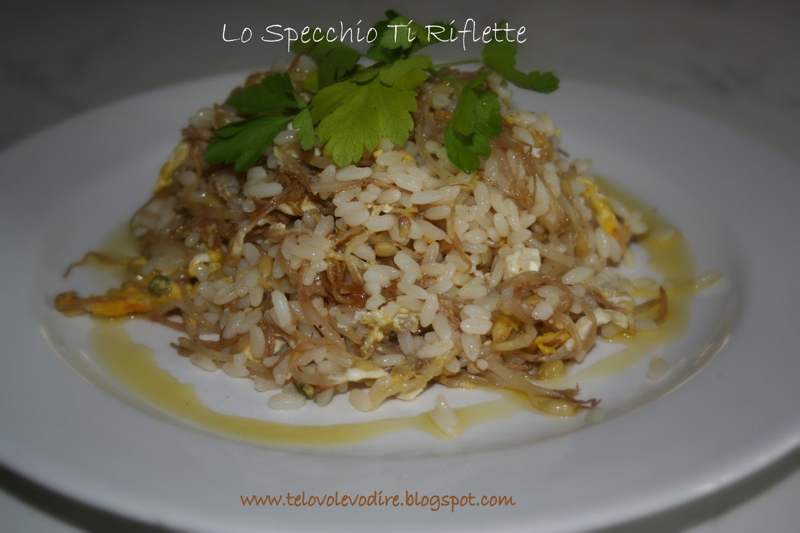 La zucca capricciosa: Riso saltato con germogli di soia