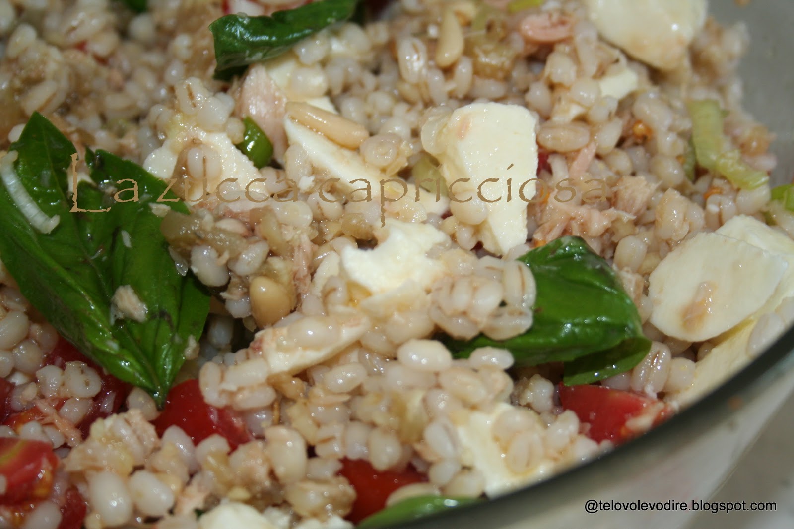 La zucca capricciosa: Insalata d'orzo perlato