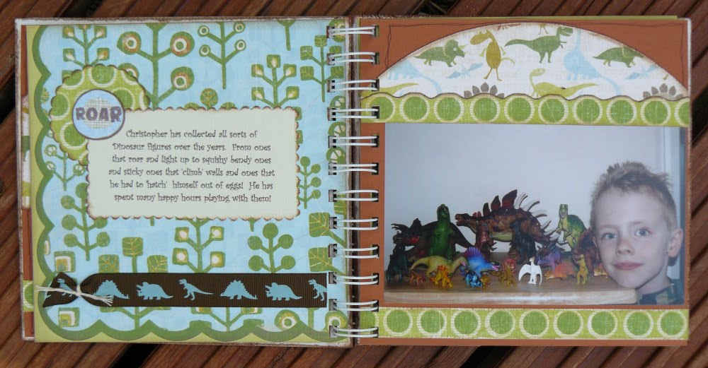 life, love and scrap: Dinosaur mini book
