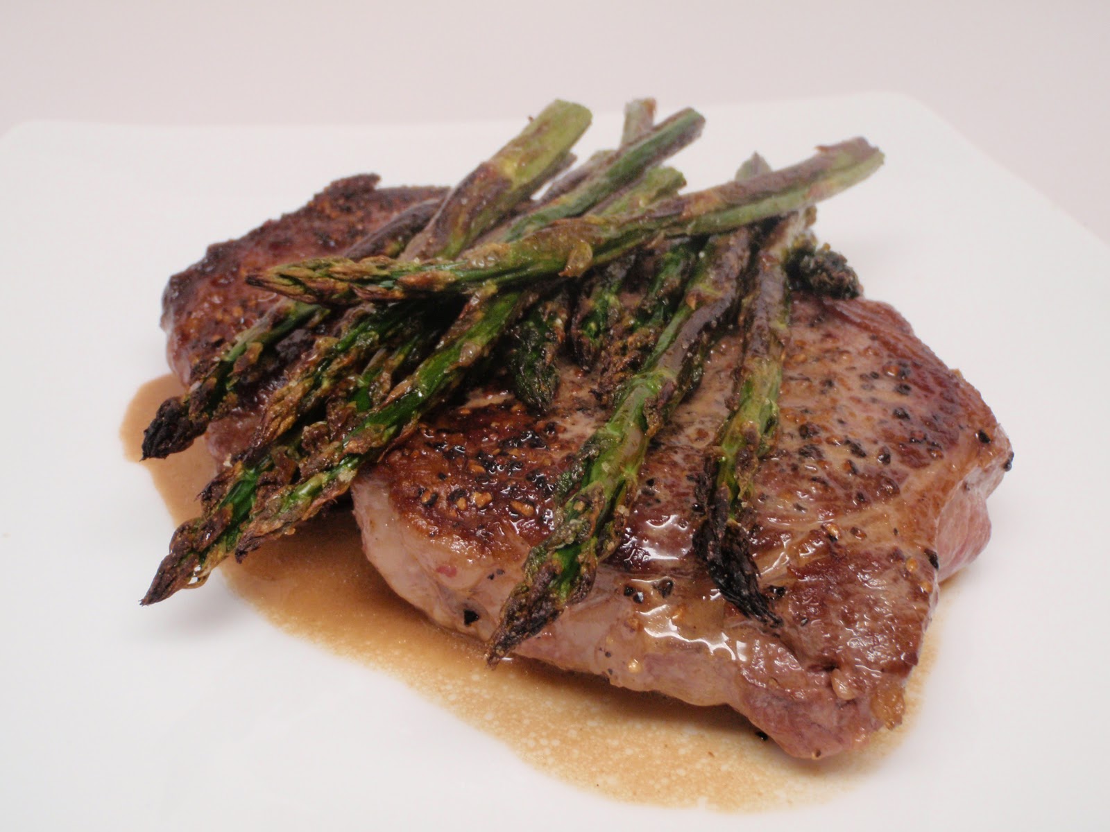 Grass-Fed Ribeye with Peppercorn Sauce