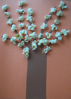 Serving Pink Lemonade: Popcorn popping on the apricot tree