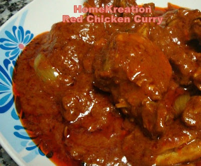 HomeKreation - Kitchen Corner: Red Chicken Curry