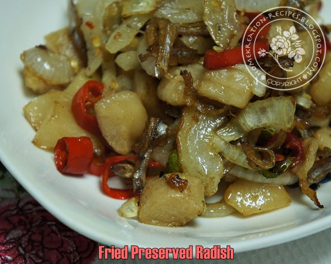 HomeKreation - Kitchen Corner: Fried Preserved Radish