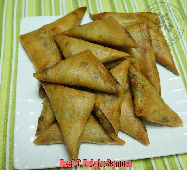 HomeKreation - Kitchen Corner: Beef & Potato Samosa