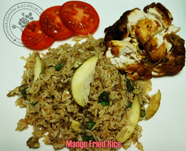 HomeKreation - Kitchen Corner: Mango Fried Rice (Nasi Goreng Mangga Muda)