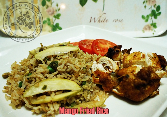 HomeKreation - Kitchen Corner: Mango Fried Rice (Nasi Goreng Mangga Muda)