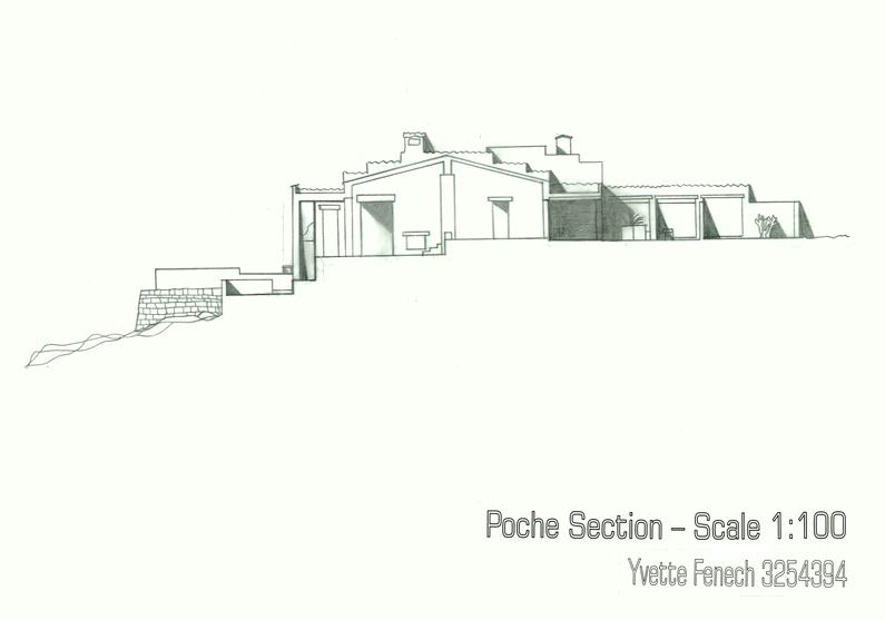 Arch 1201: studio three: Final Poche Plan and Section: