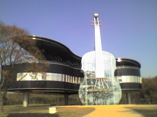 Shaped Piano & Violin building, China