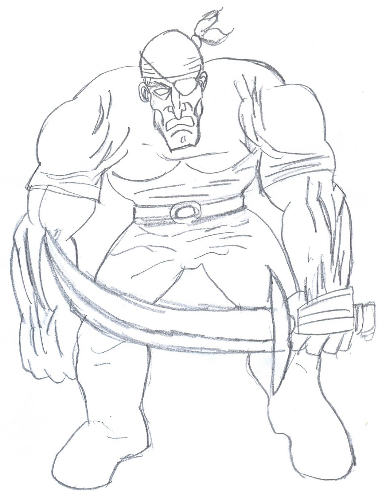 Wayne Tully Horror Art How To Draw A Pirate wayne-tully-horror-art-how-to-draw-a-pirate