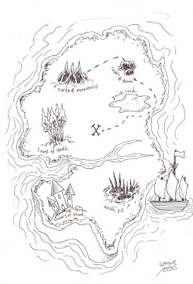 Wayne Tully Horror Art: How To Draw And Create A Treasure Map Part 2 ...