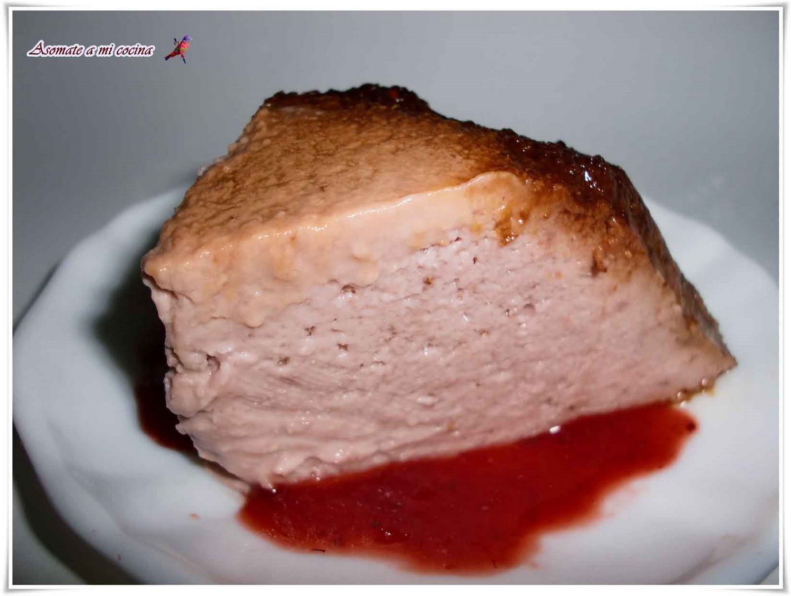 Flan de fresas (micro)