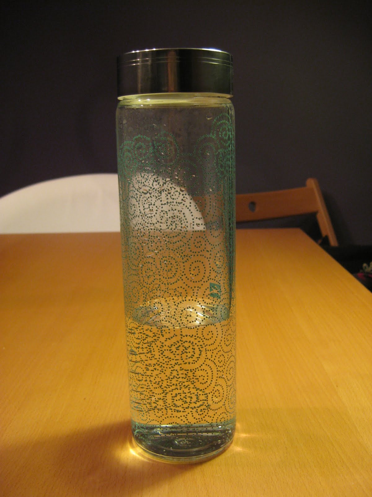 too weird to be funny: glass water bottles are for lookin'