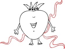 Fun4theBrain Chatter!: How To Draw: The Strawberry Monster
