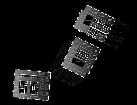 Dubai Signature Towers (Dancing Towers) by Zaha Hadid architecture ...