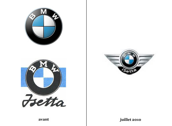 Le nouveau logo iSetta par BMW - LOGONEWS