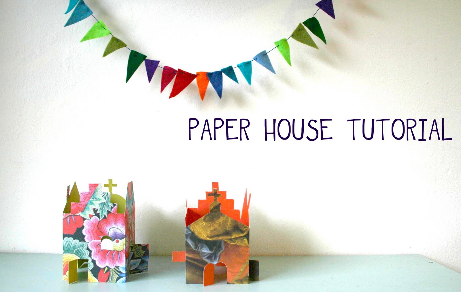 mikodesign: Paper house tutorial