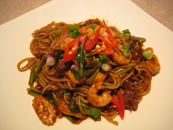 Delicious! ''wet" style fried mee ~ As Life Goes On...