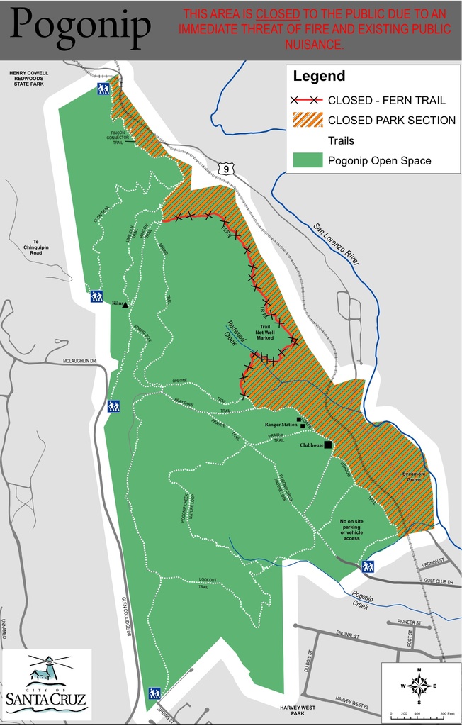 Mountain Bikers of Santa Cruz: Trails not Tracks: Access to Pogonip ...