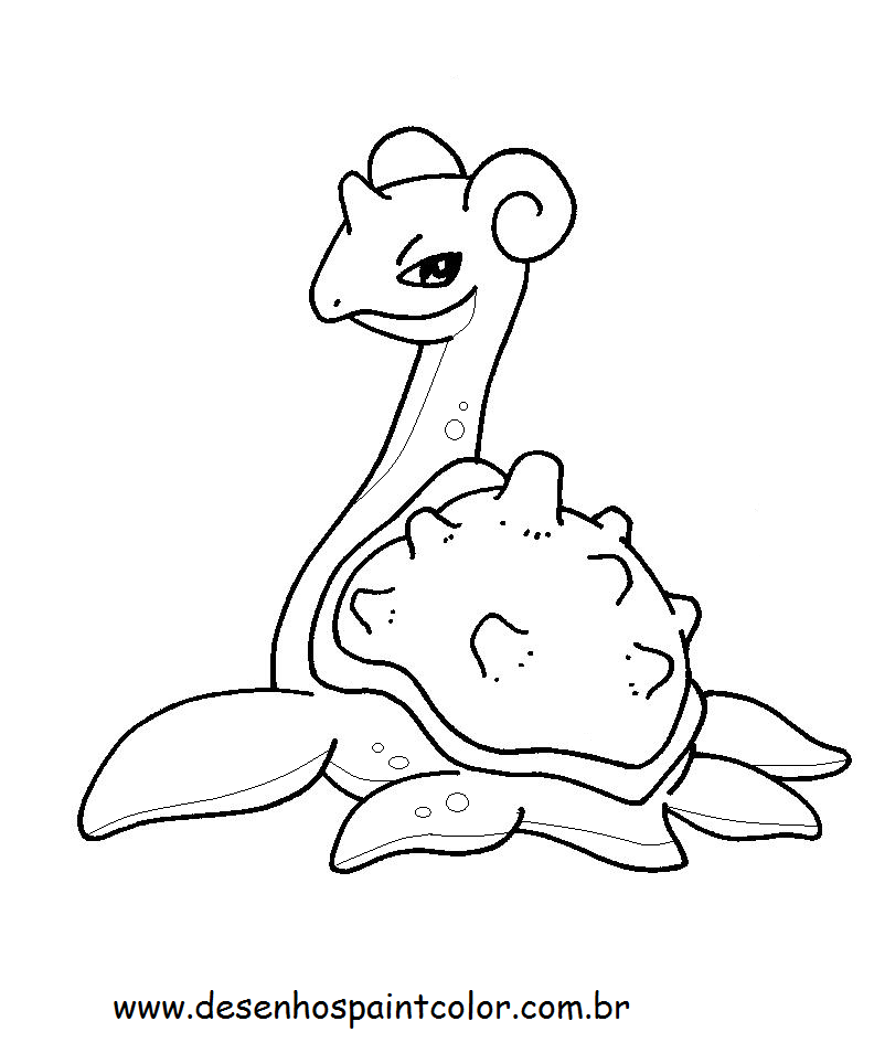 Lapras Pokemon Coloring Pages Sketch Coloring Page