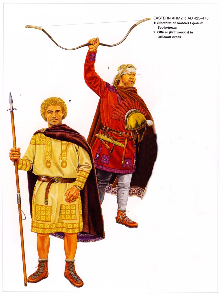 Soldati Romani del Tardo Impero: Soldati Romani nel V° secolo A.D.