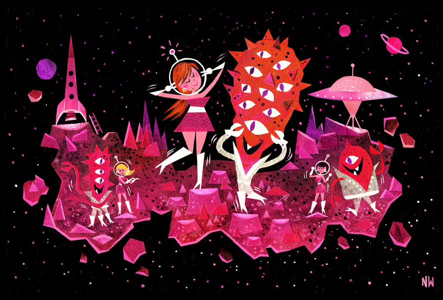 Nate Wragg Art and Illustration: Intergalactic Dance Party