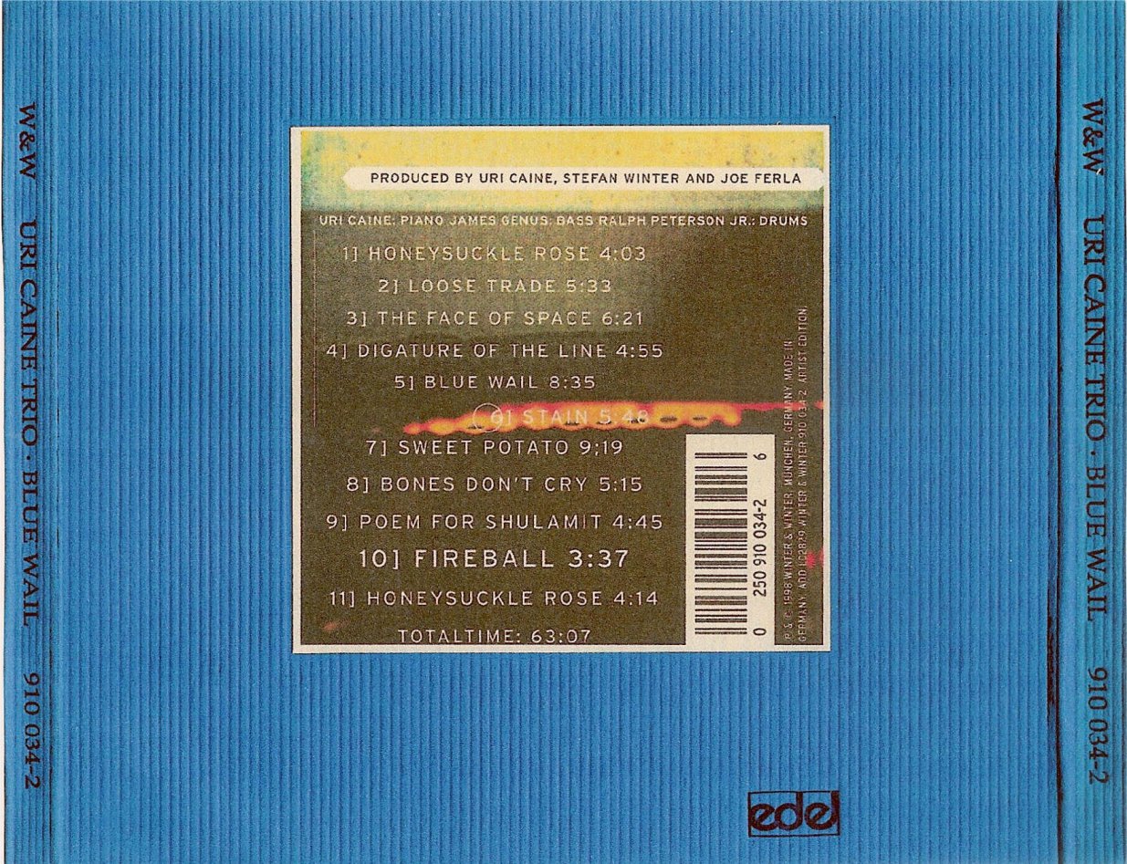 Scanscanscans: Uri Caine Trio - Blue Wail