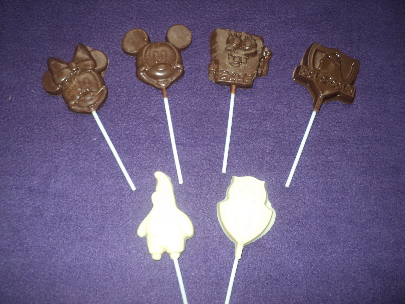 Paletas de chocolate de Mickey Mouse - Imagui