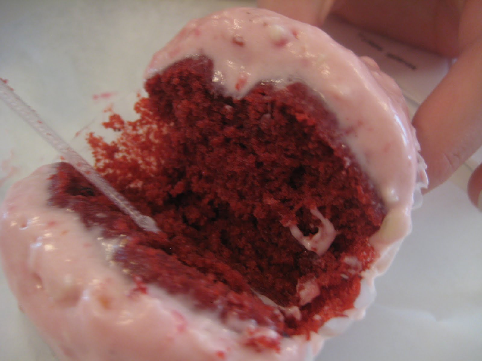 Red Velvet with Raspberry Frosting at Made Fresh Daily