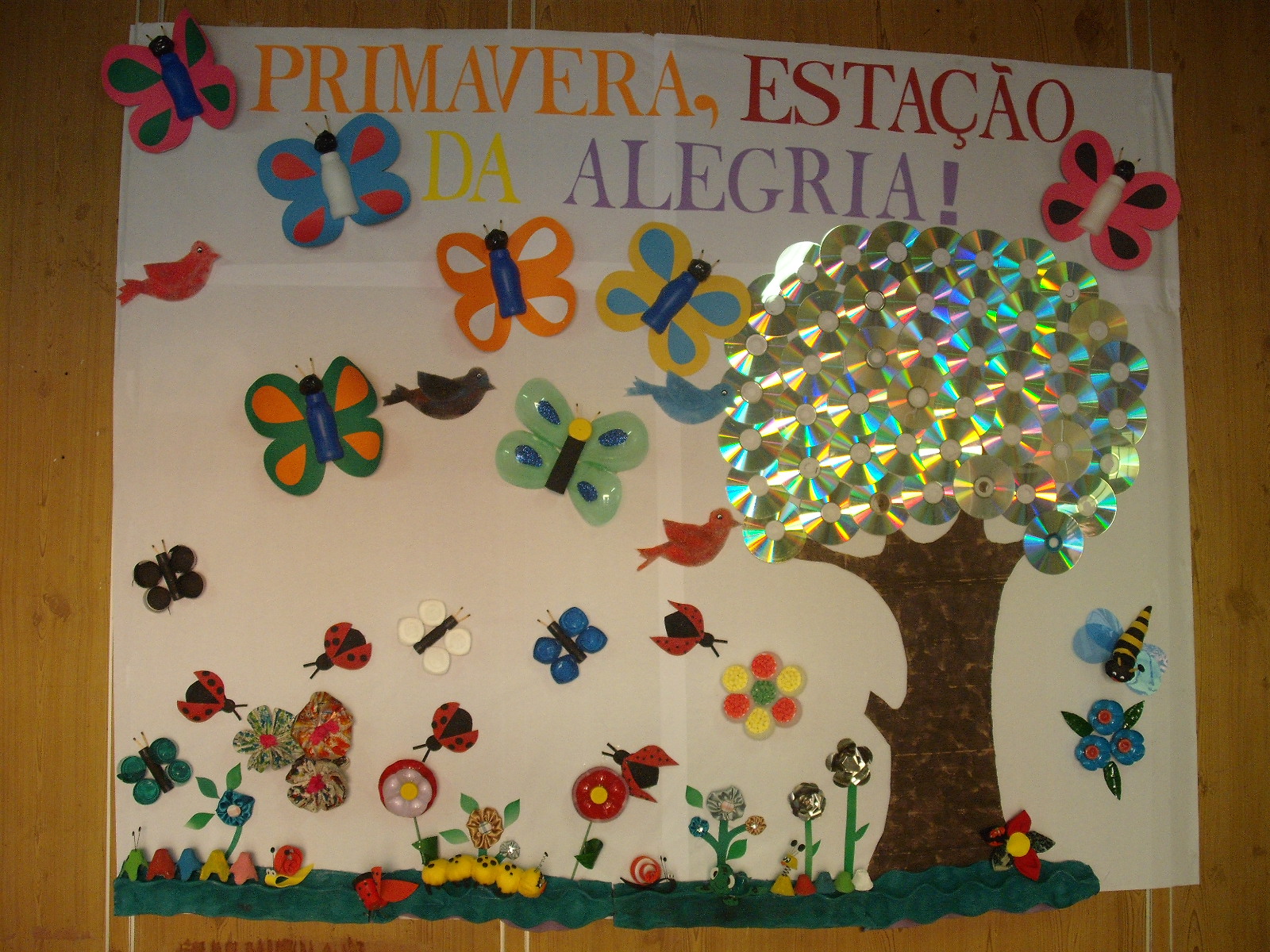 Amo trabalhar com crianças: Painel do projeto primavera da Escola ...