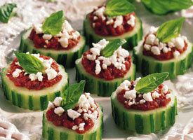 recipes: Cucumber Wheels